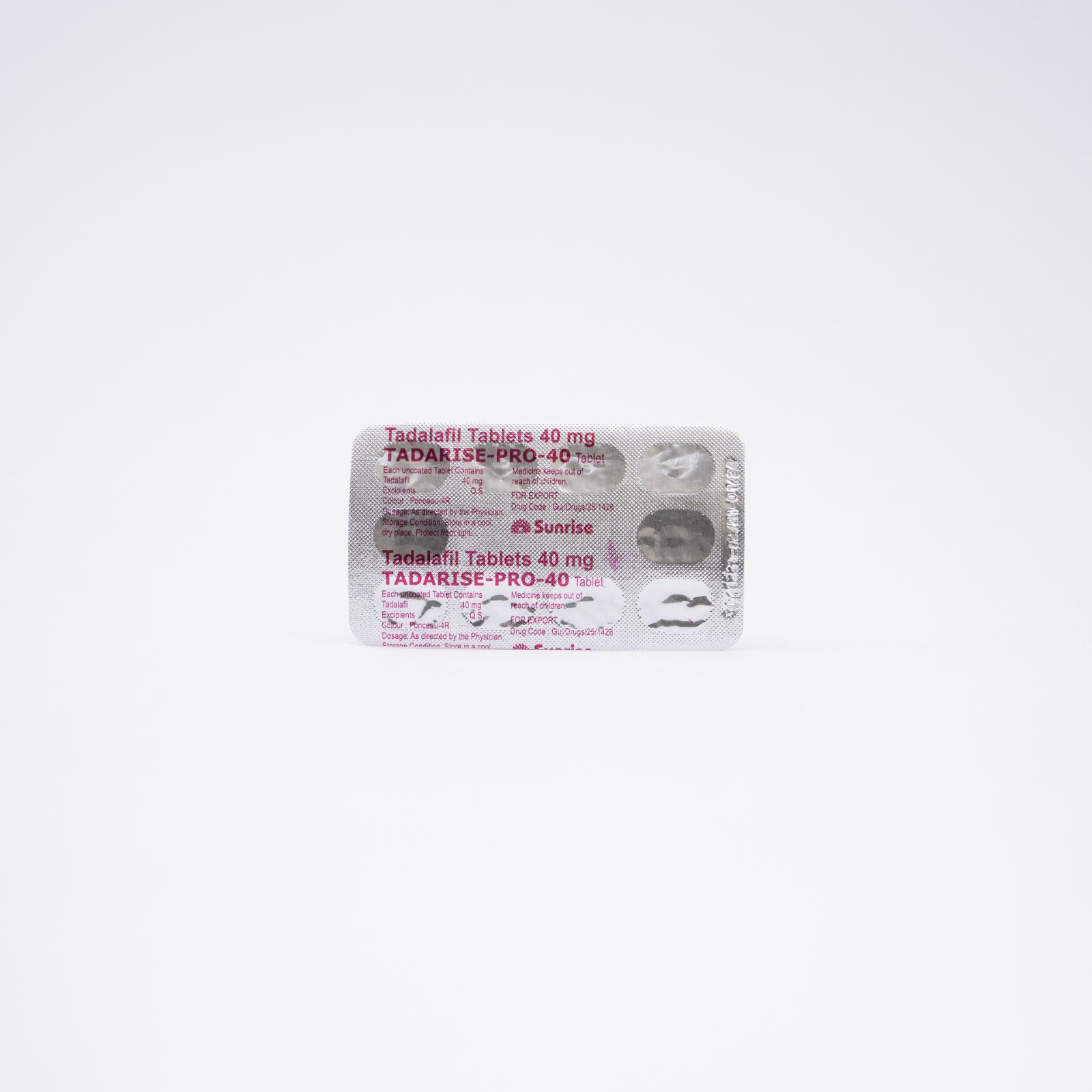 Tadarise PRO 40mg – Erezione Pronta